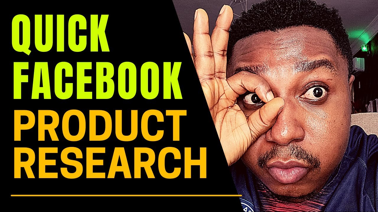 How To Do Product Research On Facebook Even As a Beginner - YouTube