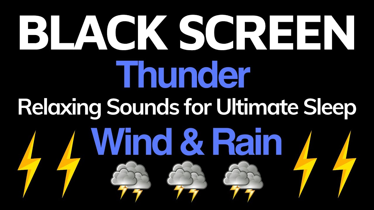 Thunder, Wind & Rain: 3 Hours of Relaxing Storm Sounds for Ultimate ...