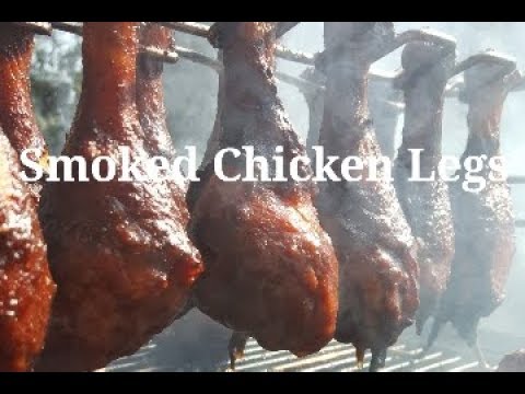 Smoked Chicken Legs on WSM - YouTube