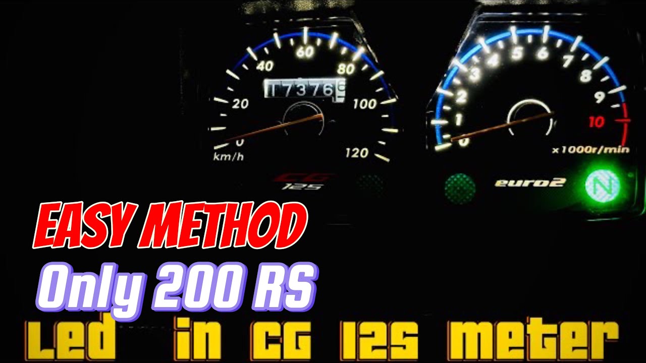Honda Cg125 led meter | honda cg 125 meter modification #hondacg125 # ...
