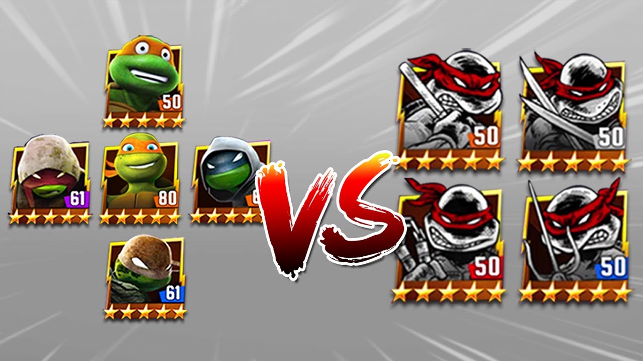 Mikey &Vision Quest Team Vs Ninja Turtles Original | TMNT Legends - YouTube