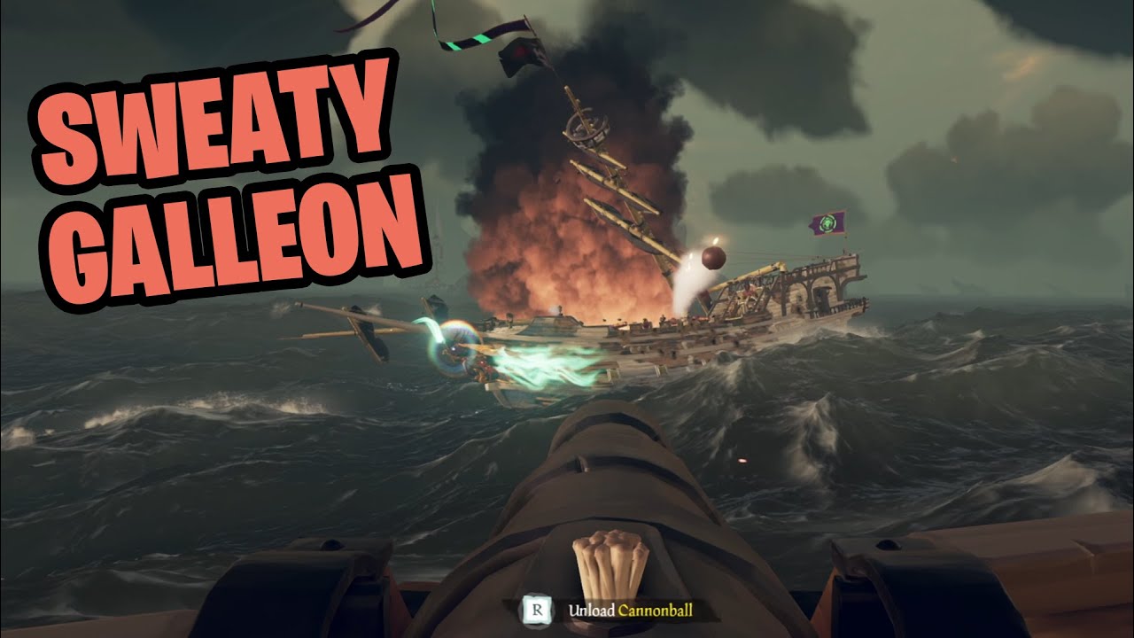 Sloop vs Galleon Hourglass PvP Battle in Sea of Thieves - YouTube
