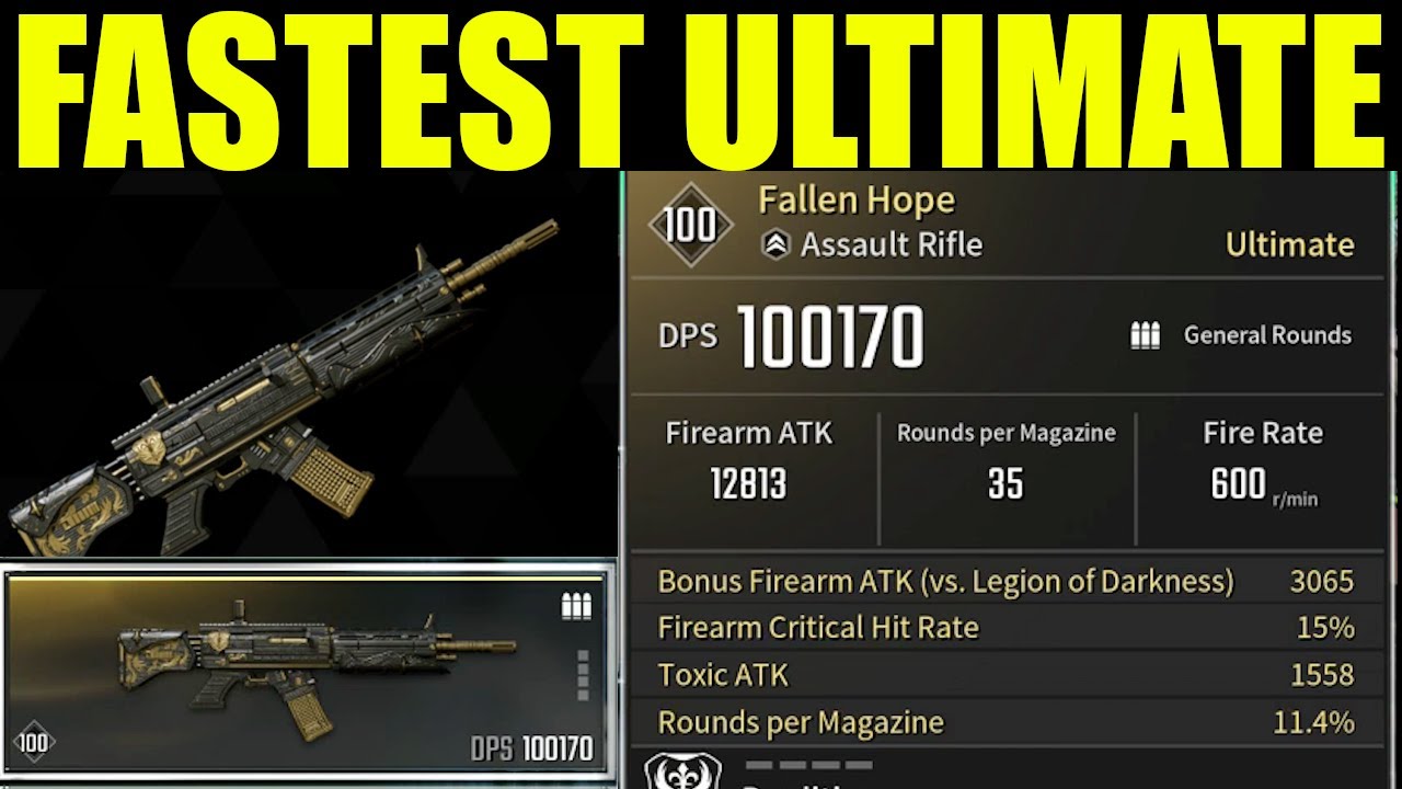 How to get the fallen hope ULTIMATE Assault rifle The First Descendant ...