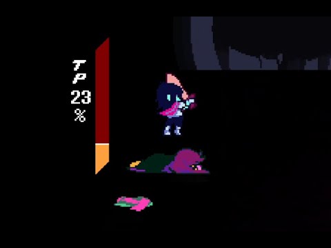 DELTARUNE Chapter 3 - Beating the Knight as only Kris - YouTube