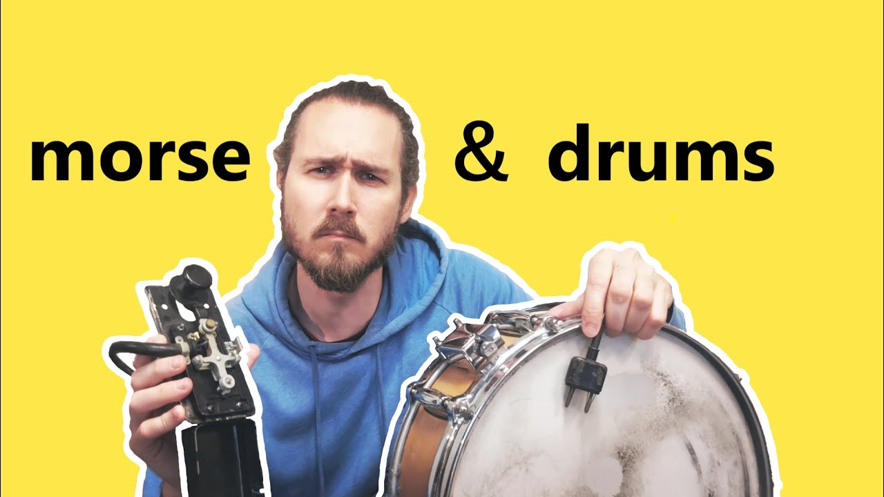 📡MORSE & DRUMS 🥁 // Historic morse message typed by Denice Stoops - YouTube