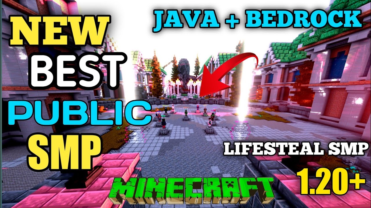 Best Public lifesteal SMP For java and Bedrock 😘 || 1.20+ Minecraft SMP ...