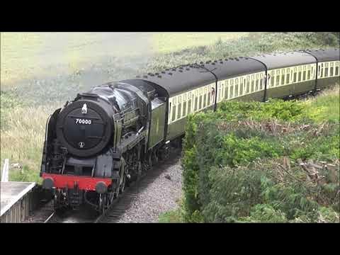 SEEING S&D NUMBER 88 AND BRITANNIA AT DONIFORD WEST SOMERSET RAILWAY 2011 - YouTube