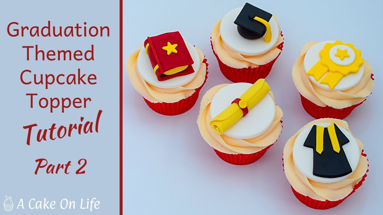 Fondant Graduation Cake Topper Tutorial (Part 2)/ How To Make ...