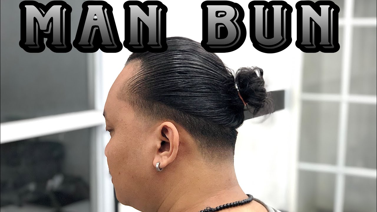MODEL CUKURAN UNTUK RAMBUT GONDRONG // Man Bun haircut tutorial buat ...