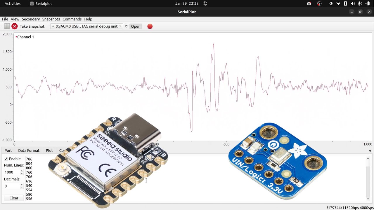 SPH0645 I2S MEMS Microphone on ESP32s3 XIAO - YouTube