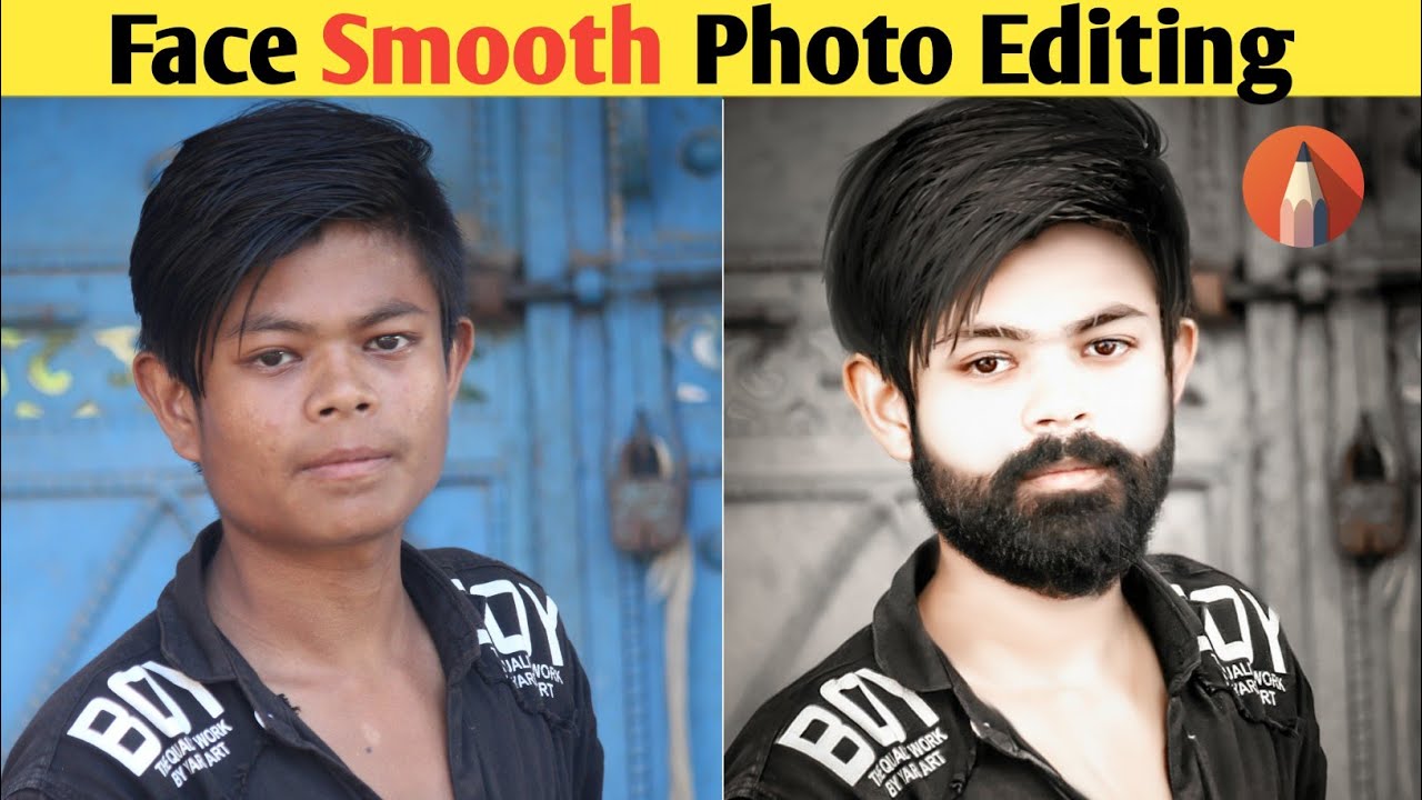 Smooth and Glowing Skin Photo Editing || Face Smooth Editing In ...
