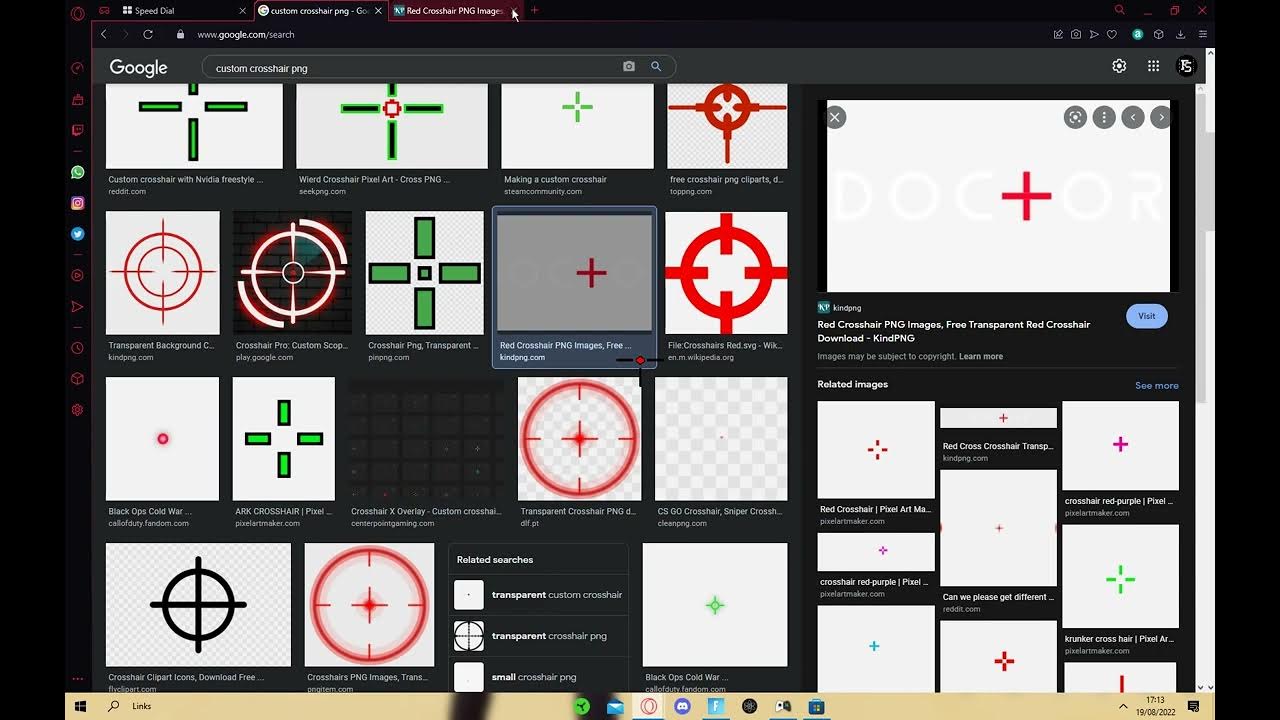 Tutorial for FREE custom crosshair for Fortnite or any other game - YouTube