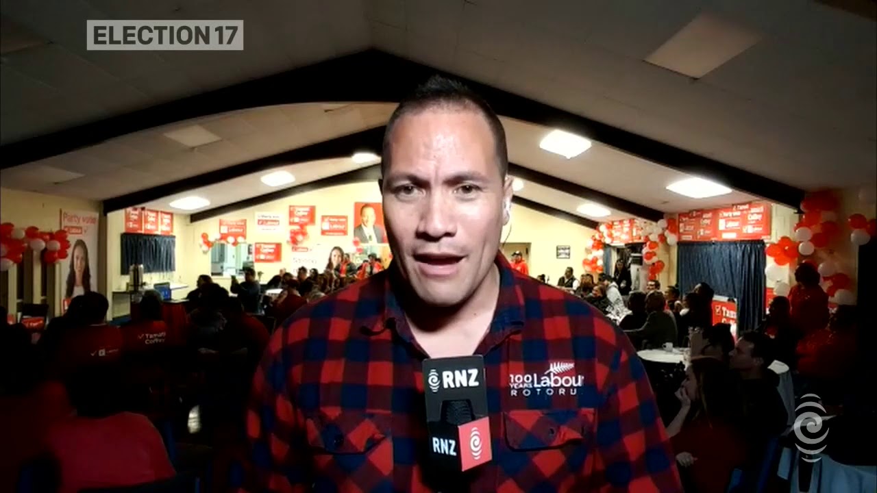 Labour candidate Tamati Coffey ahead in Waiariki race - YouTube