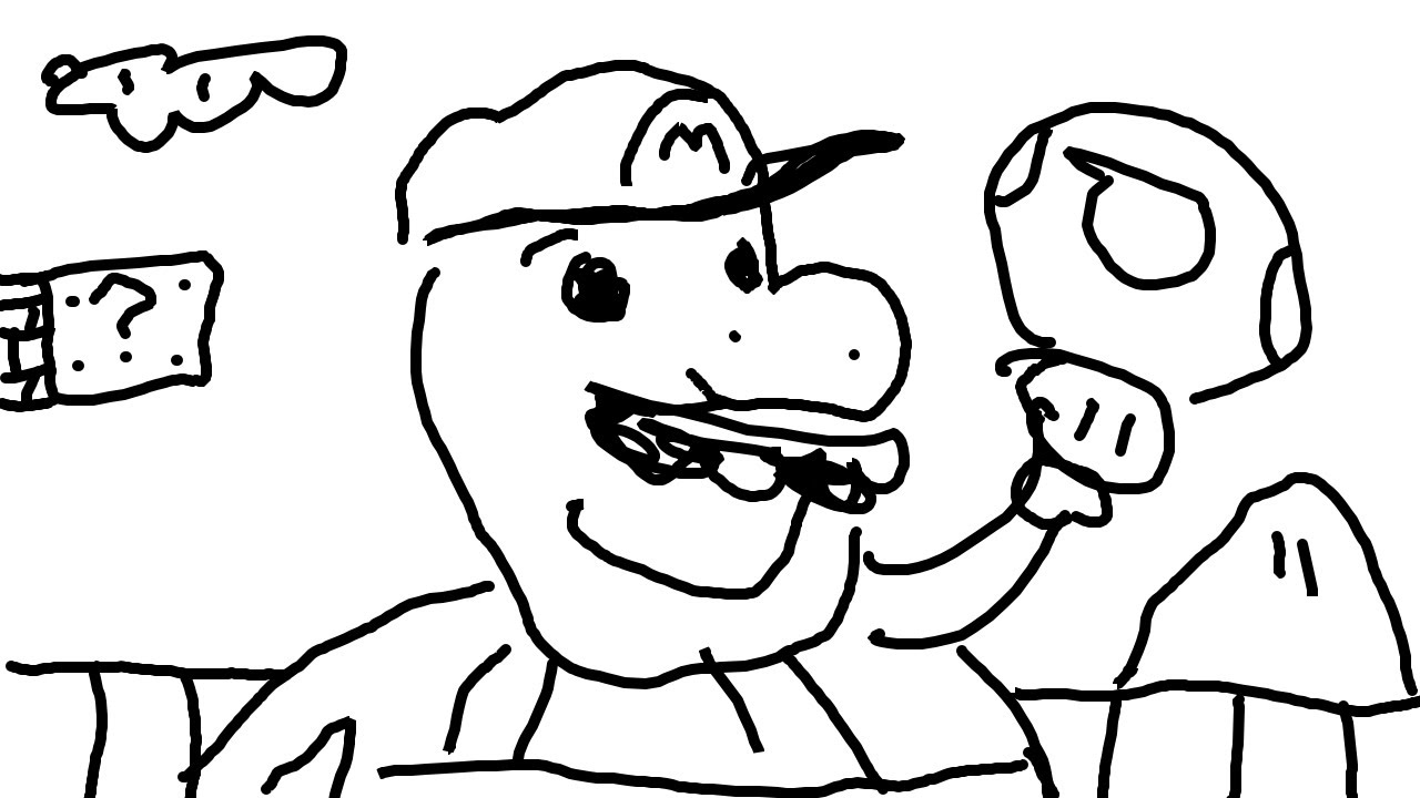 Mario eats a Mushroom - YouTube