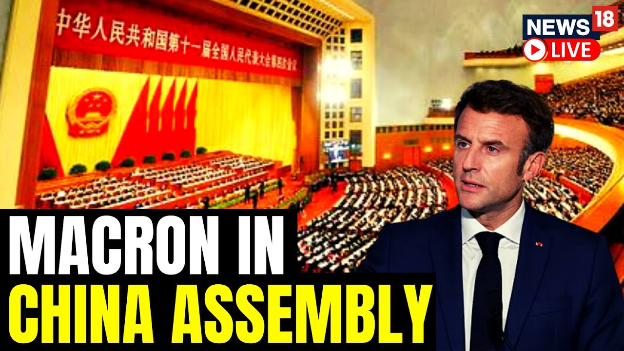 Macron Holds Roundtable Meet With Chinese National Assembly President ...