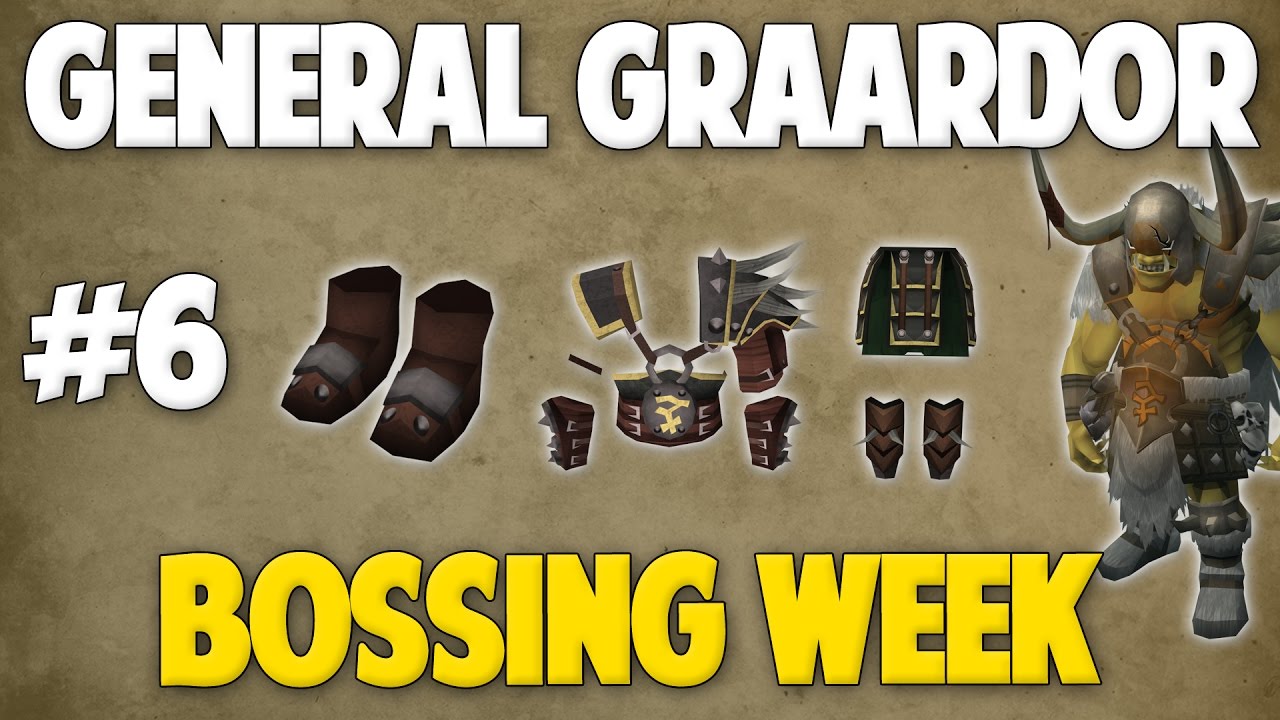 Runescape 2017 | BOSSING WEEK - Day #6 - General Graardor - YouTube