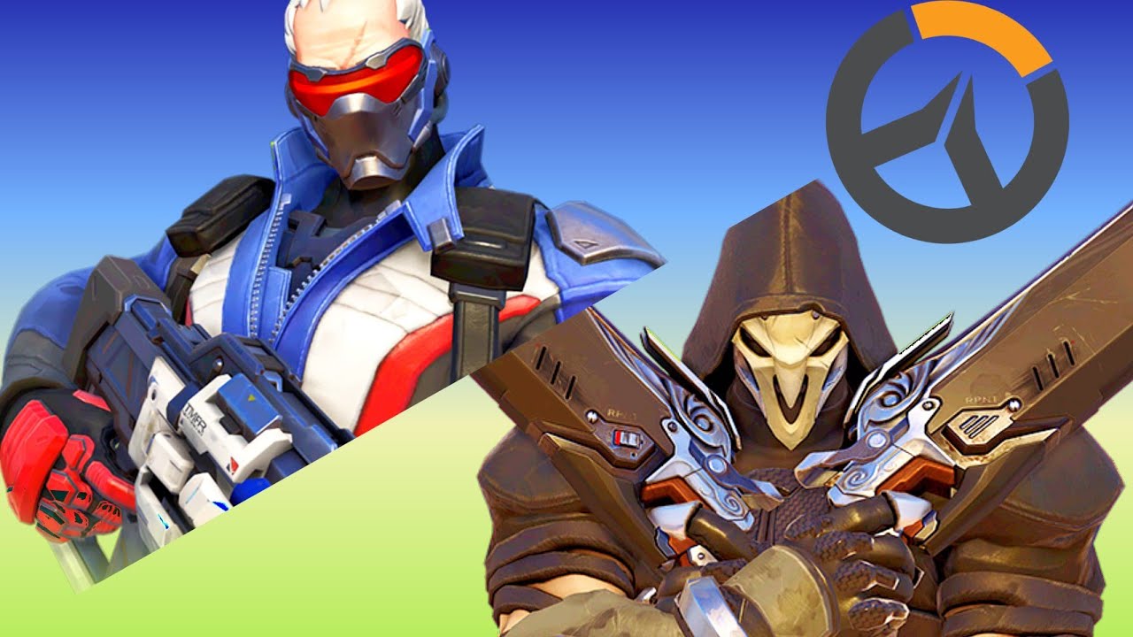 Overwatch On PC: Reaper & Soldier 76 Gameplay! - YouTube