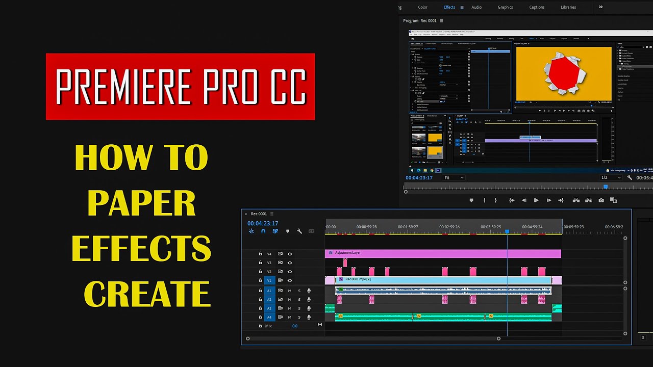 PREMIERE PRO CC PAPER EFFECT - YouTube