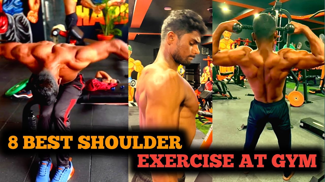 8 bigger shoulder workout at gym || 8 Exercises for 3d Shoulder At Gym ...