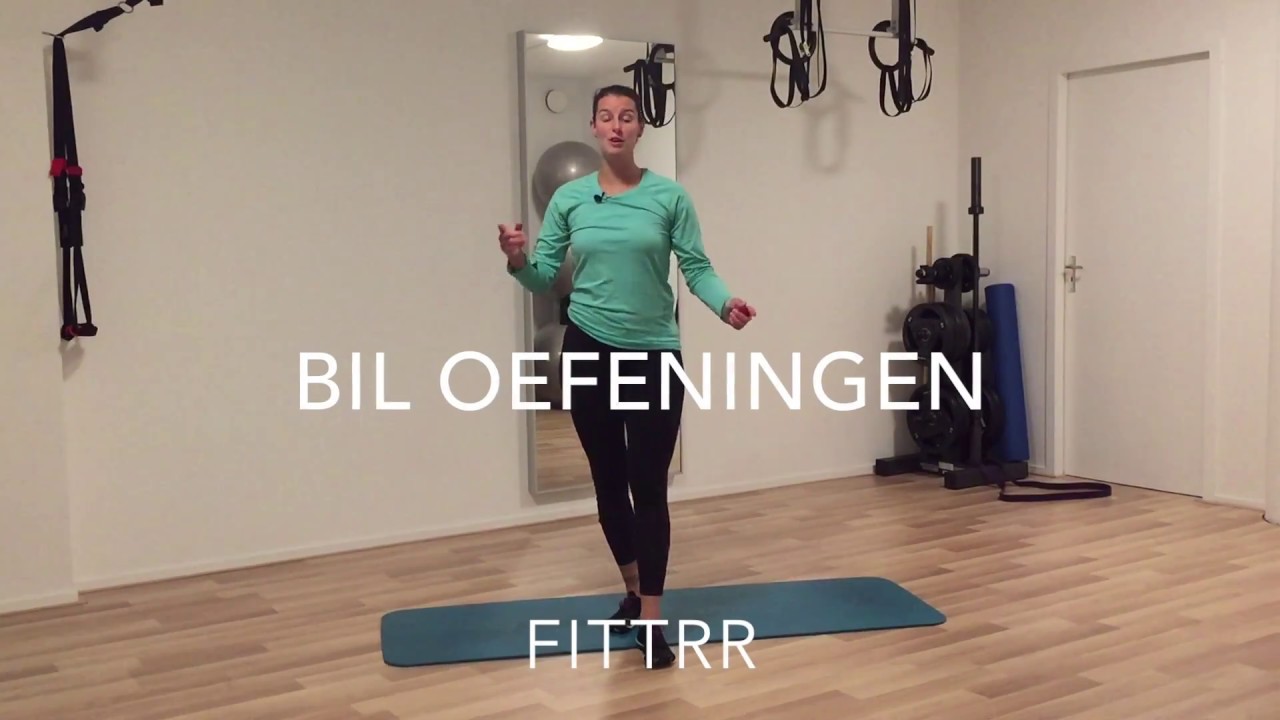 Bilspier oefeningen - workout tutorial - YouTube