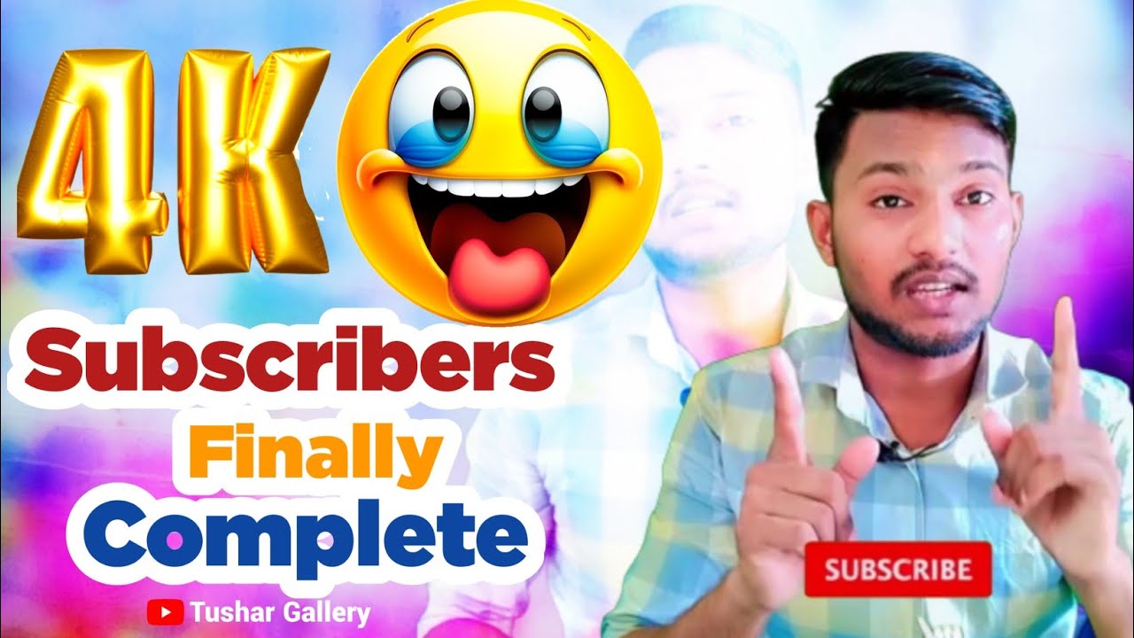 😲4K Subscriber's Family Complete//4k subscribe complete - YouTube