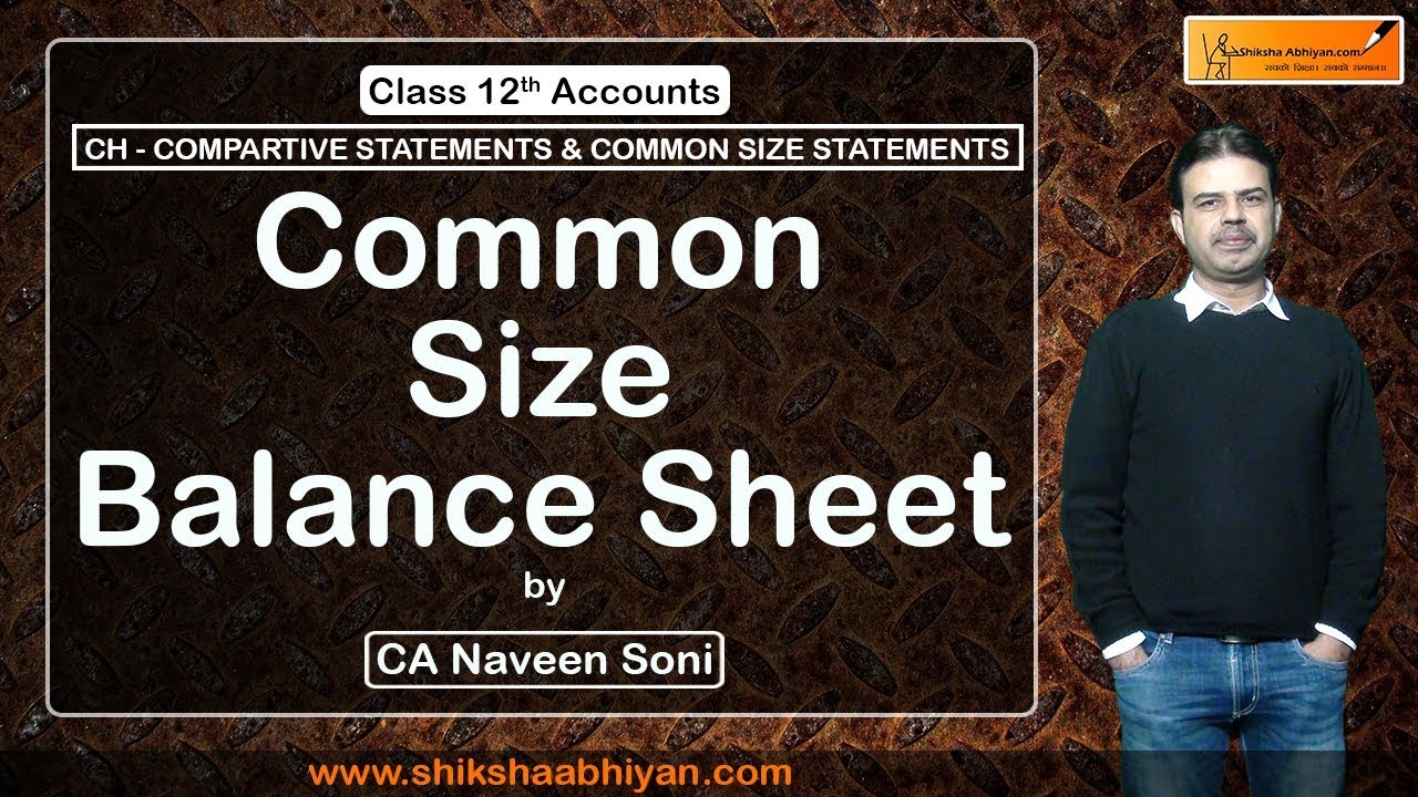 Common Size Balance Sheet YouTube Common Size Balance Sheet YouTube