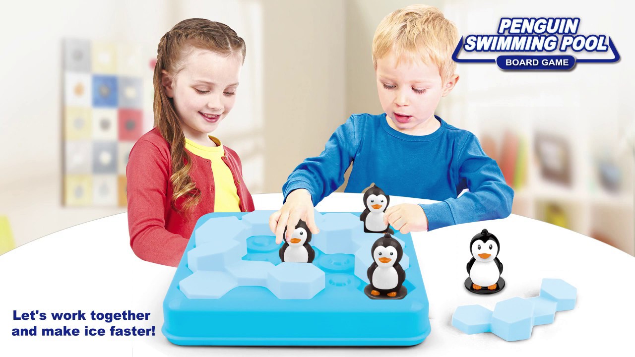 #5081Penguin swimming pool(board game) - YouTube