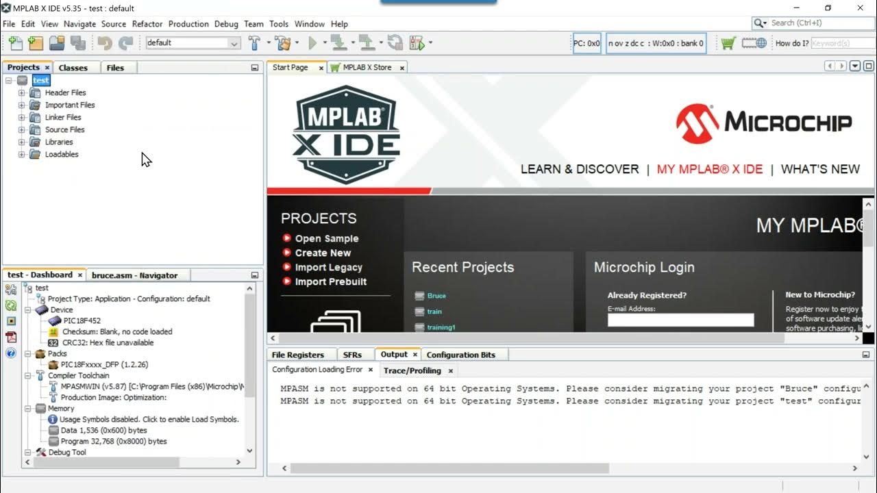 MPLab X IDE First Use - YouTube