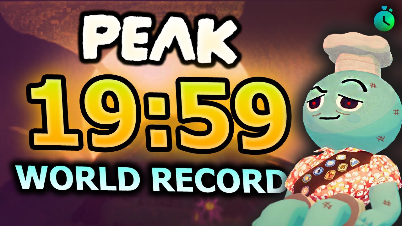 PEAK Speedrun (19:59) Former World Record Solo (FIRST SUB 20!) - YouTube