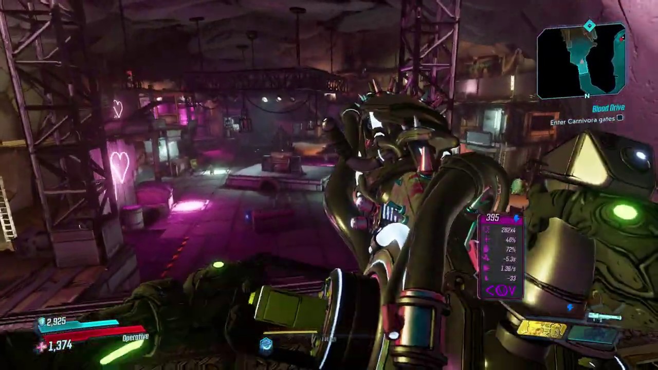 Borderlands 3 - Chapter 17 Blood Drive: Enter Carnivora Gates: Zane ...