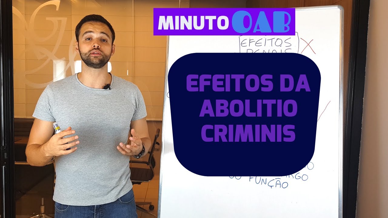 EFEITOS DA ABOLITIO CRIMINIS - YouTube