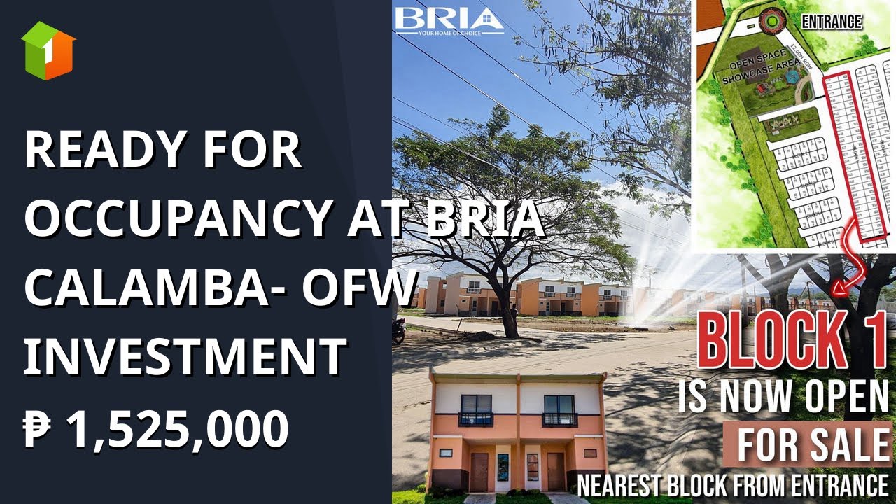READY FOR OCCUPANCY AT BRIA CALAMBA- OFW INVESTMENT - YouTube