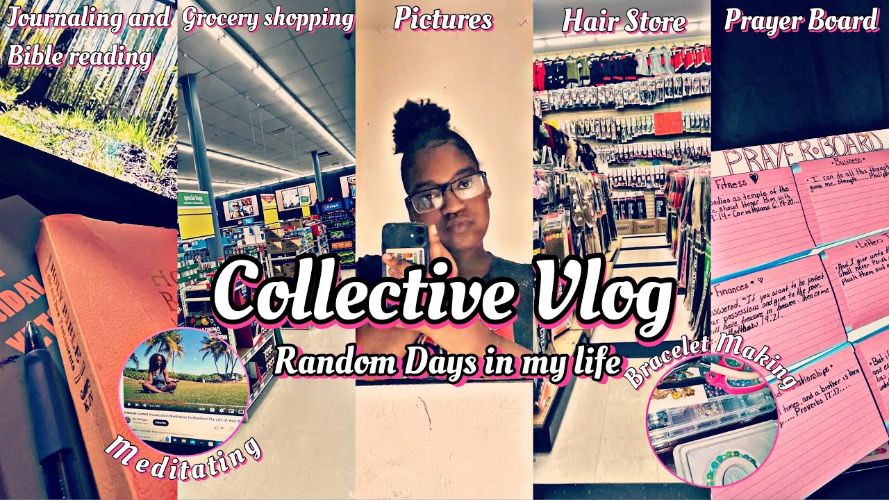 Collective Vlog: Random Days in my life(Bible reading,journaling,meditating,grocery shopping,etc ...