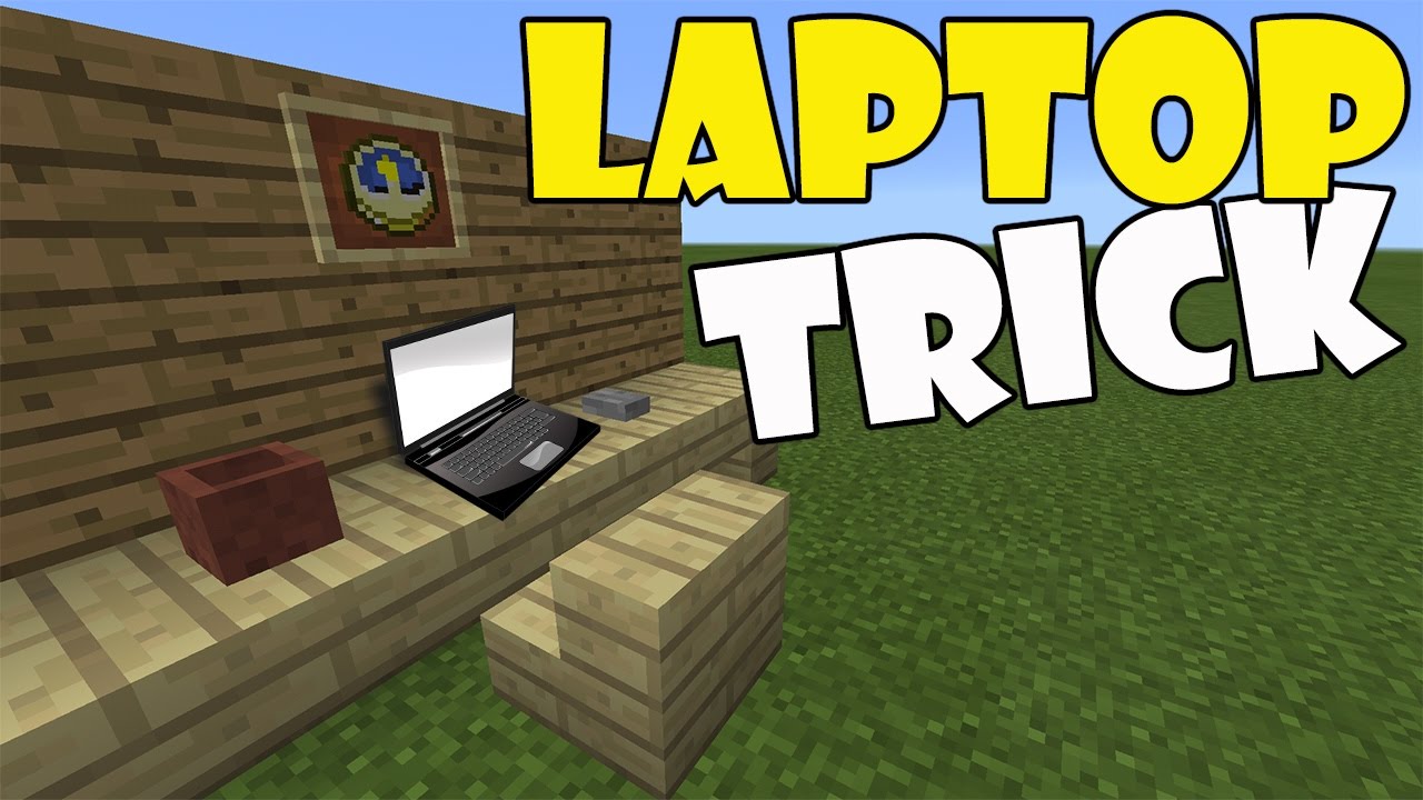 LAPTOP TRICK | Minecraft PE (Pocket Edition) MCPE - YouTube