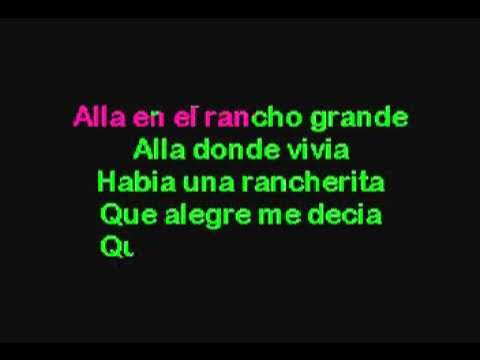 SC7108 08 Español Mariachi Alla En El Rancho Grande [karaoke] - YouTube