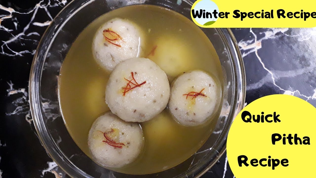 Pitha Recipe || Coconut Stuffed Super Soft Instant Pitha Recipe ...