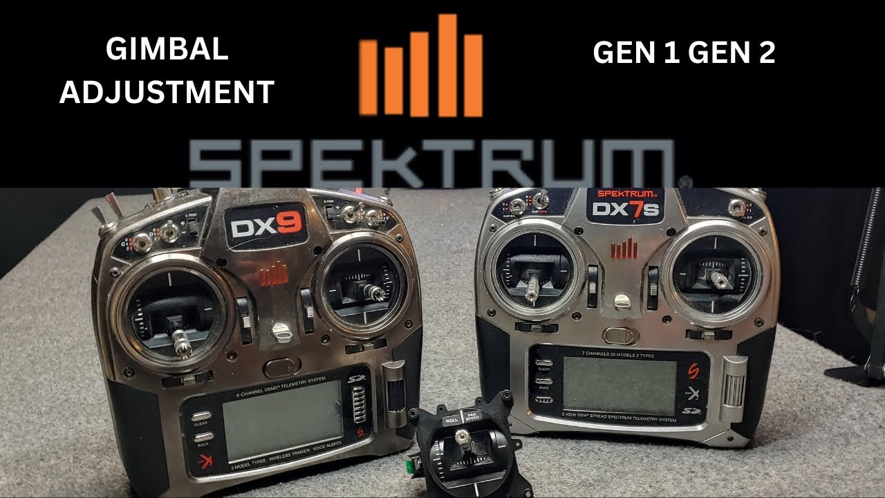 ADJUSTING GIMBAL'S SPEKTRUM TRANSMITTER GEN 1 & GEN 2 - YouTube