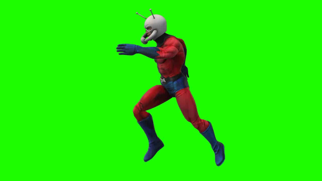 Ant Man Classic run animated right chroma - YouTube