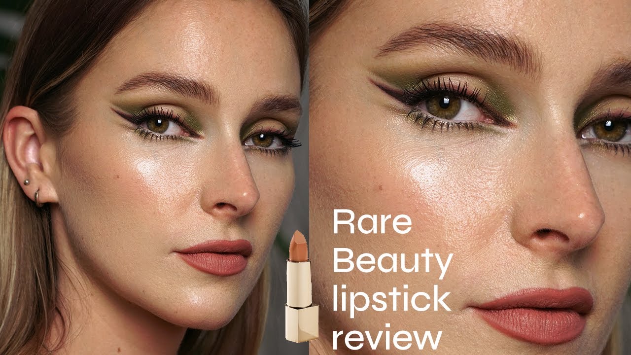 NEW Rare Beauty matte lipstick and lip liner review + swatches ...