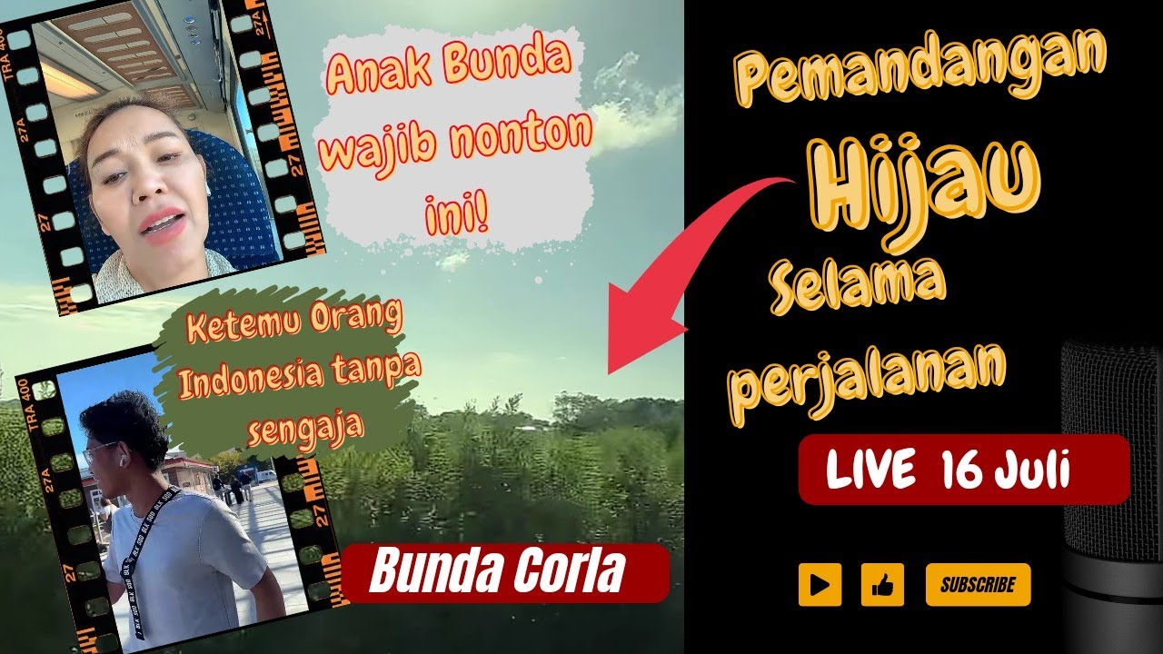 Akhirnya Bunda Corla sampai di Pantai dan tanpa sengaja ketemu orang Indonesia |Live 16 Juli ...