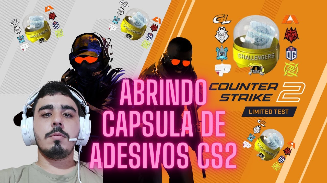 ABRINDO CAPSULAS DE ADESIVOS CONTER STRIK 2, CS2 - YouTube