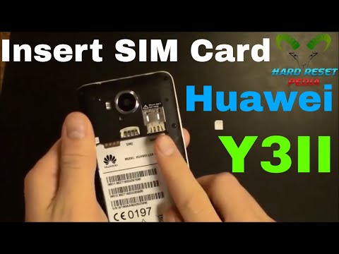 Huawei Y3II Insert The SIM Card