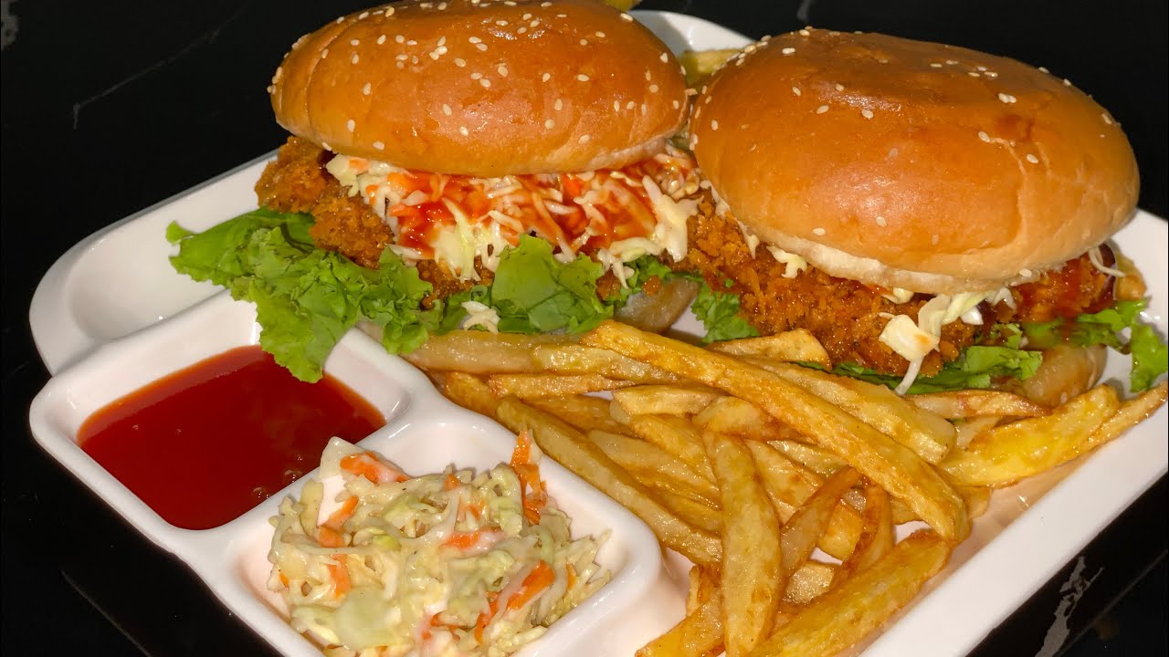 Zinger Burger Recipe By FOOD LOVER - YouTube