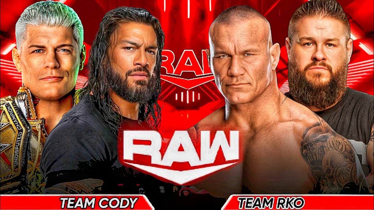 Roman Reigns & Cody Rhodes vs Kevin Owens & Randy Orton Full Match WWE ...