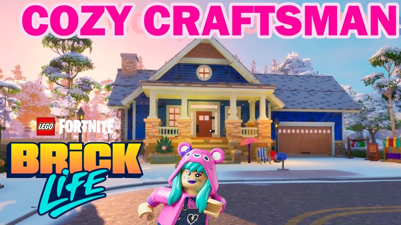 The Cosy Craftsman House Tour in Lego Fortnite Brick Life - YouTube