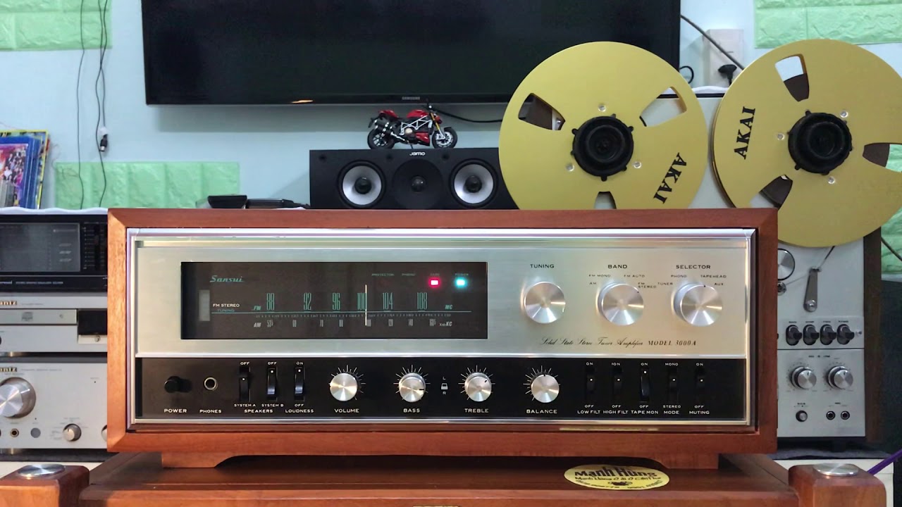 Amply #SANSUI 3000A - YouTube