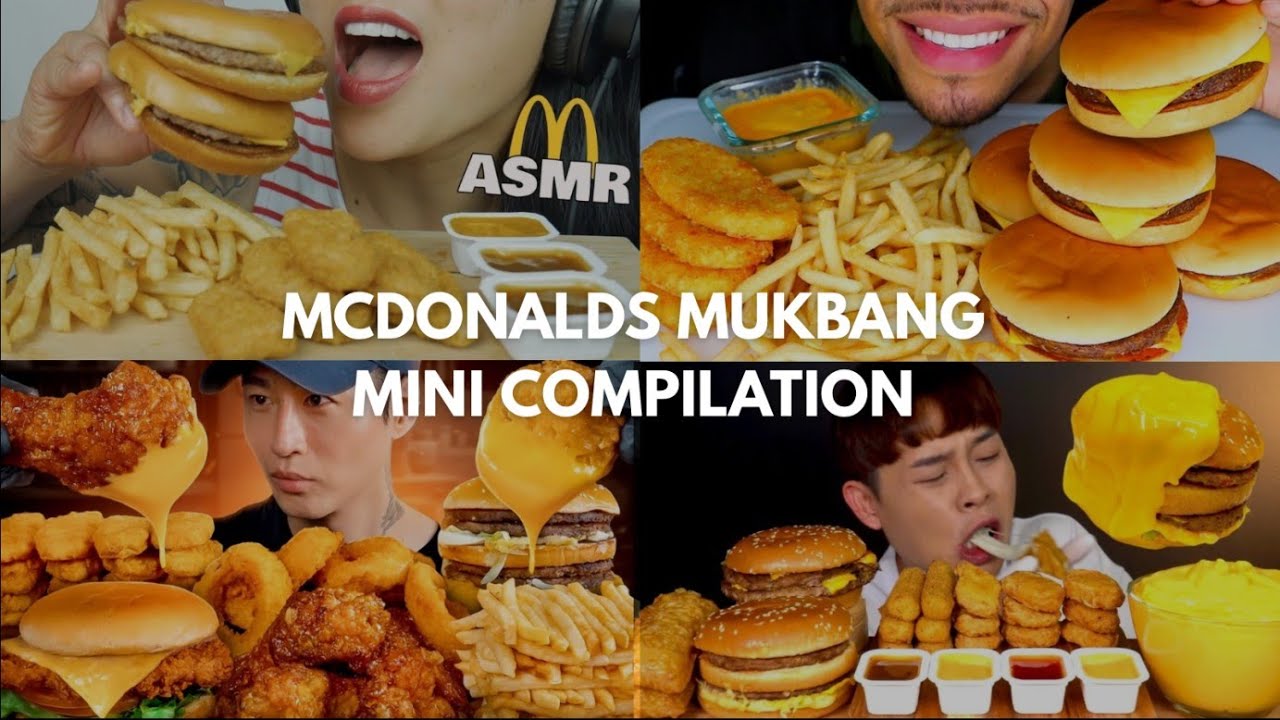 MCDONALDS MUKBANG MINI COMPILATION - YouTube