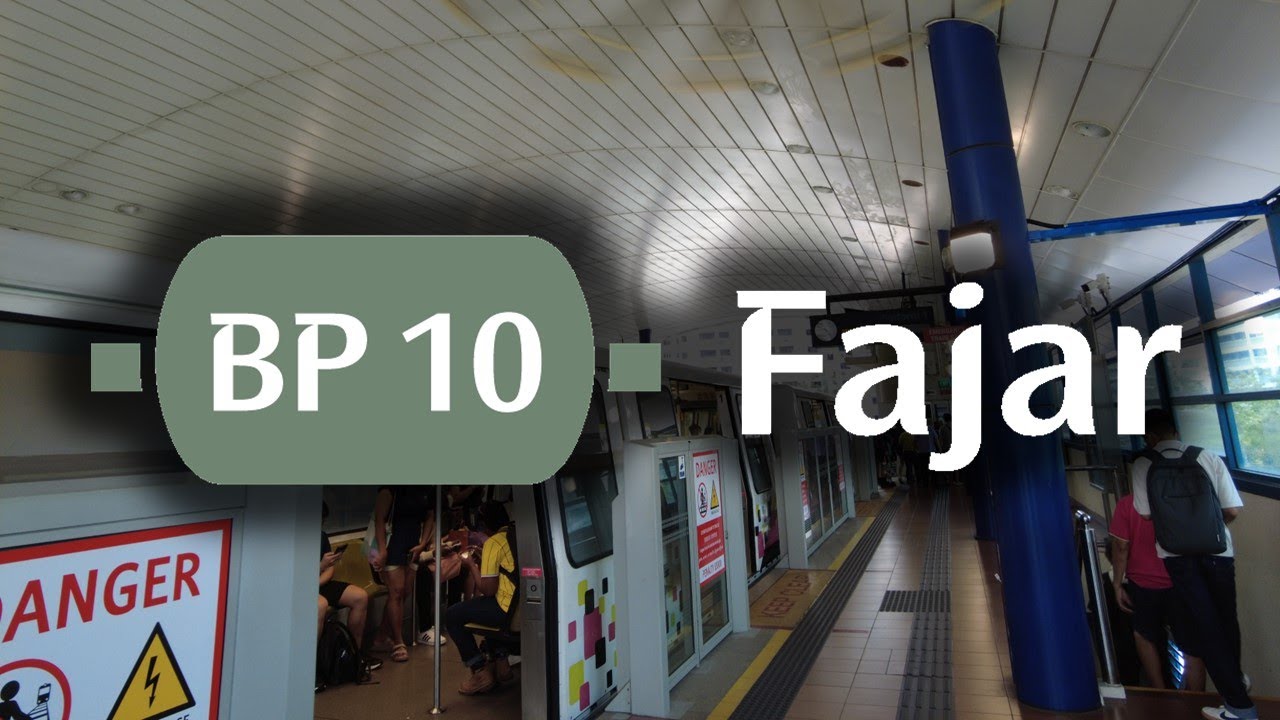 BP10 Fajar LRT Station: Platforms to Exit | Bukit Panjang LRT - YouTube