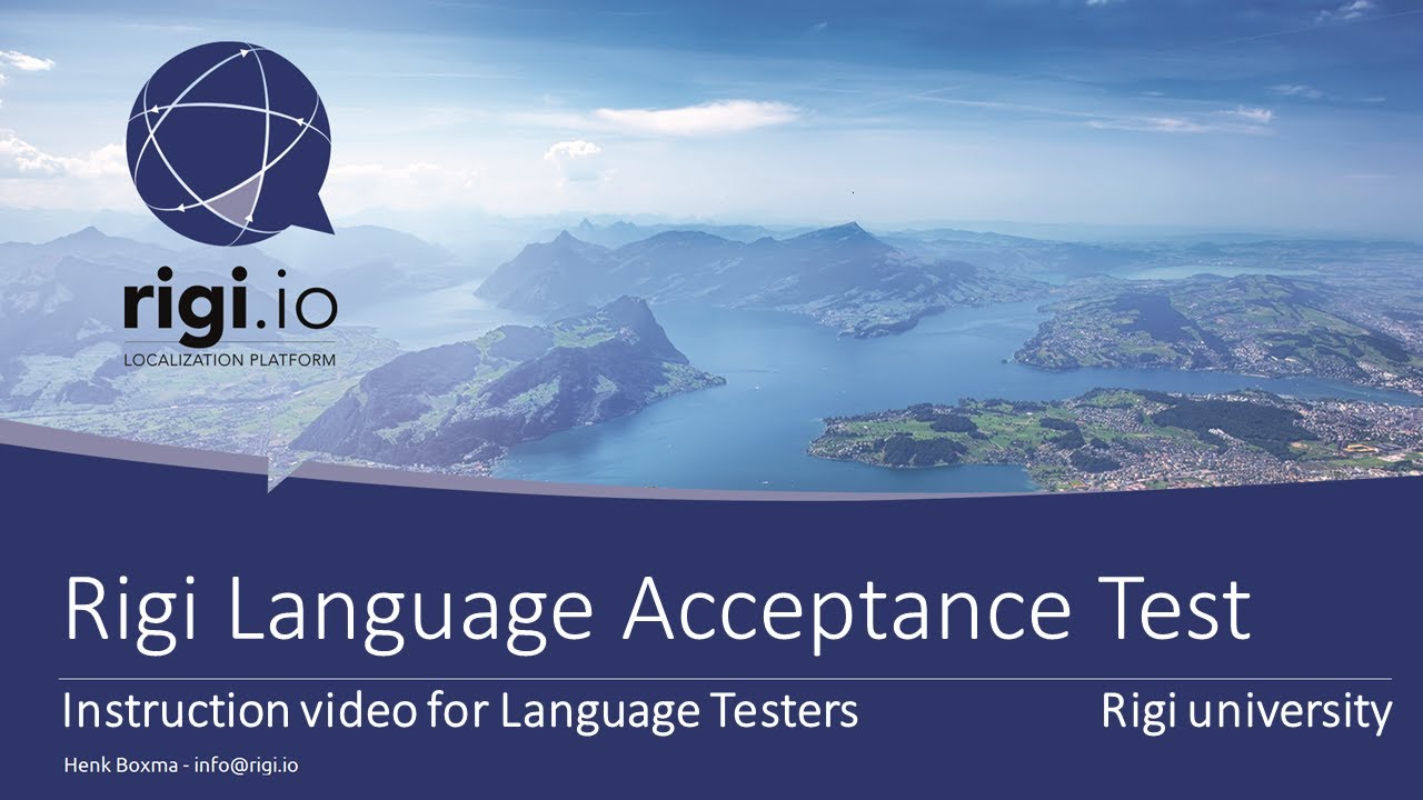 Rigi Language Acceptance Test for Language Testers - YouTube
