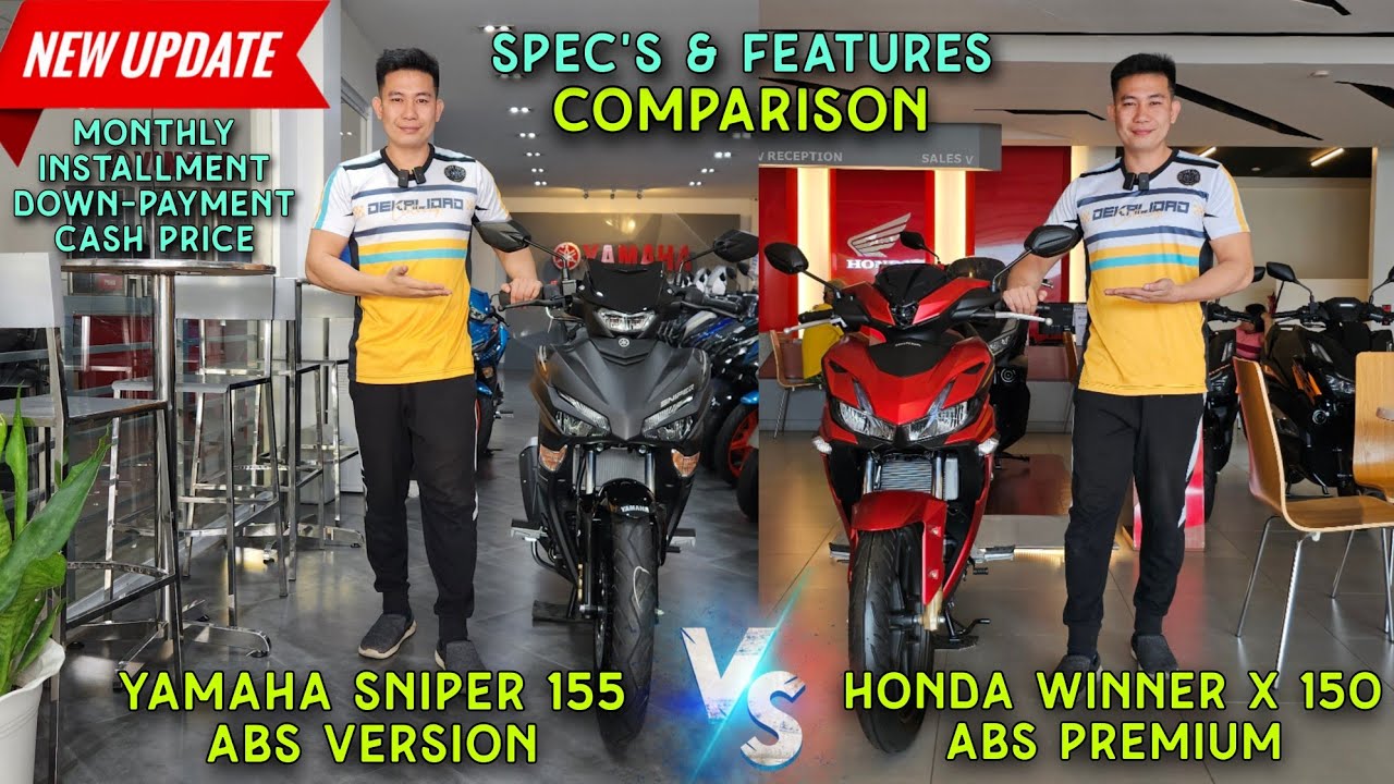 HONDA WINNER X 150 VS YAMAHA SNIPER 155 COMPARISON - YouTube